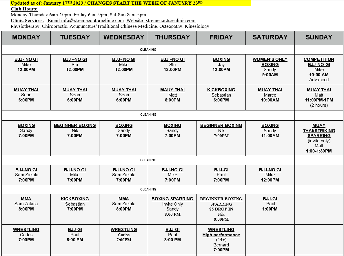 Top MMA training classes | Xtreme Couture Toronto